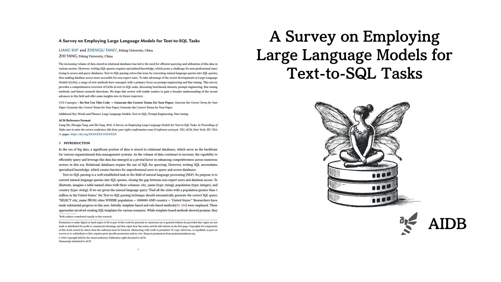 LLMによるText to SQL（SQLクエリ生成）の現状まとめ | AIDB