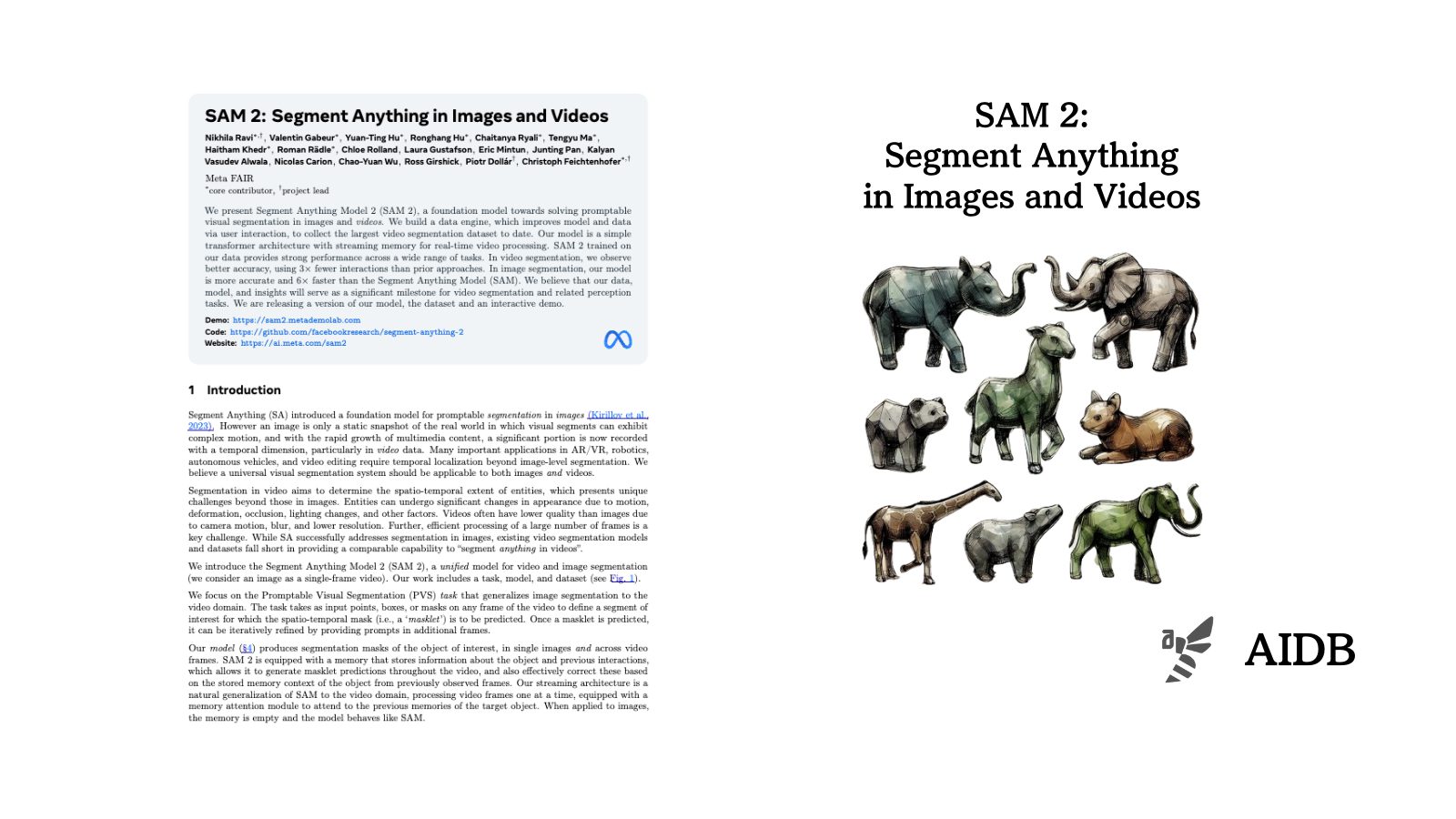 画像と「動画」の中にあるものを認識する『SAM 2（Segment Anything 2）』をMetaが開発 | AIDB