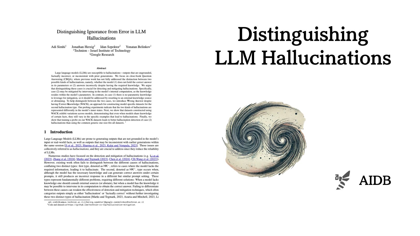 LLMの「知っているのに嘘をつく」幻覚と「知らないから間違える」幻覚の違い | AIDB